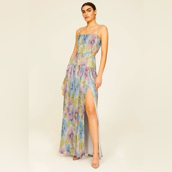 Liv Foster | Dresses | Liv Foster Floral Cutout Gown Multi 2 | Poshmark
